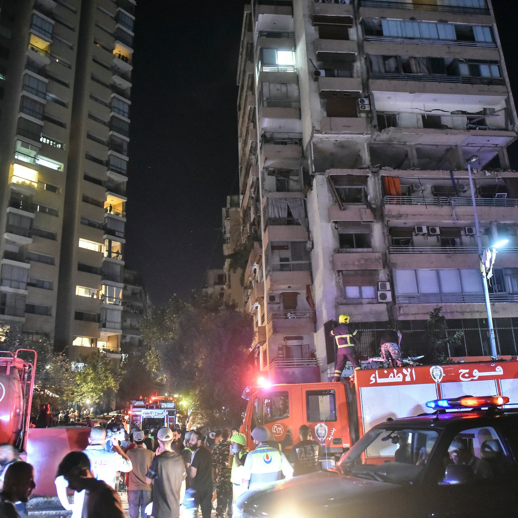 A Strike in Central Beirut Damages a Building | Business Trends Today