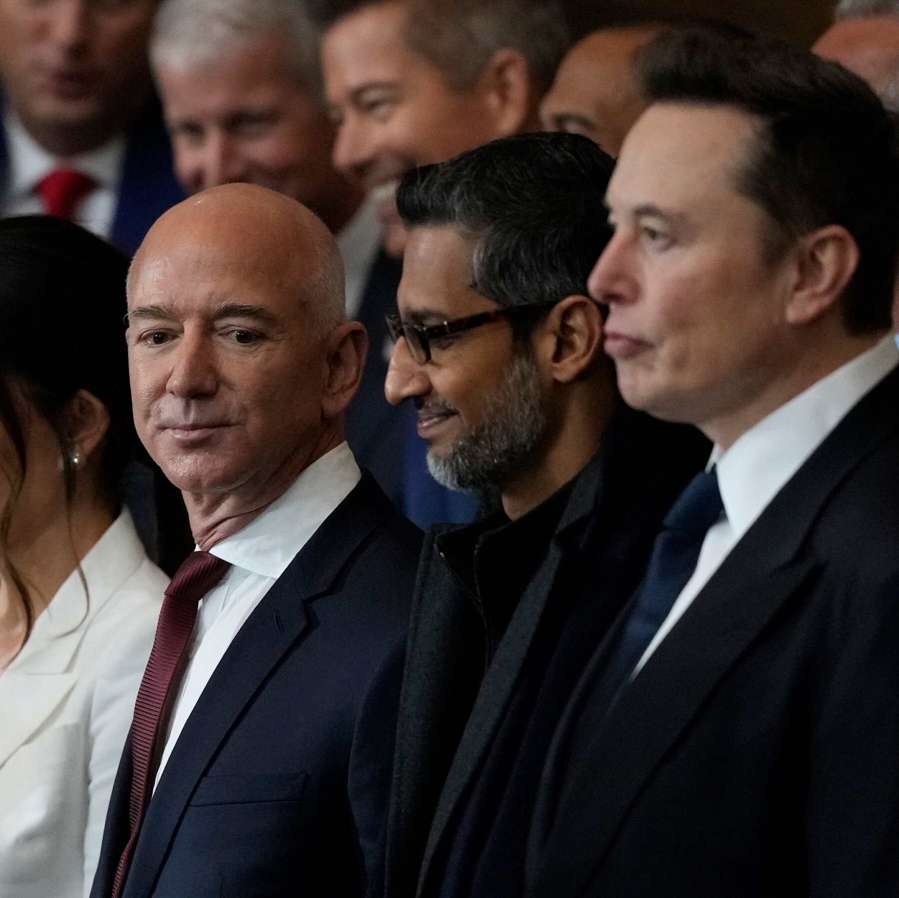 Jeff Bezos, Mark Zuckerberg and Other Billionaires at the Inauguration ...